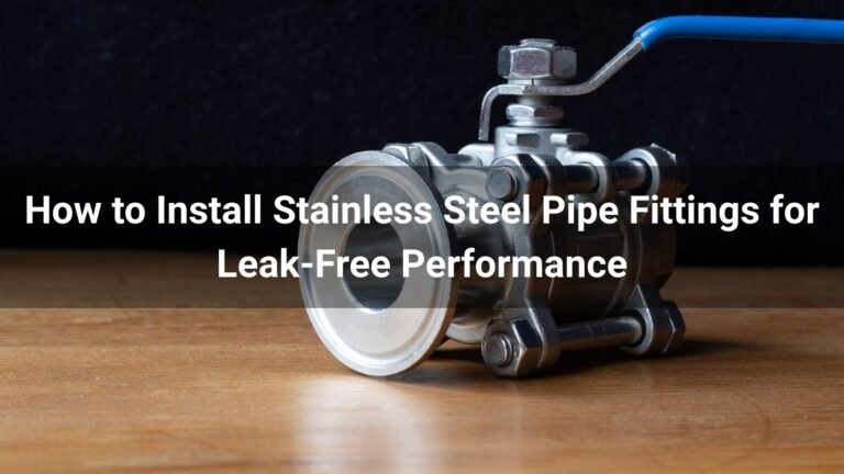 How to Install Stainless Steel Pipe Fittings for Leak-Free Performance ...